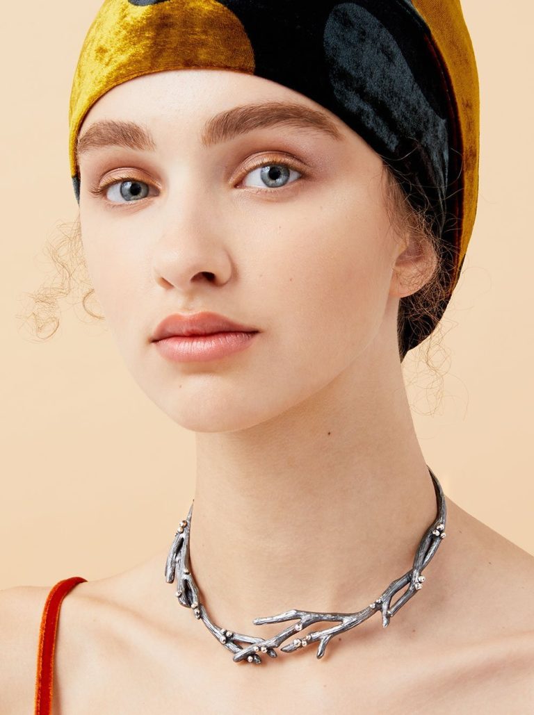 Ramo Collar in Silver