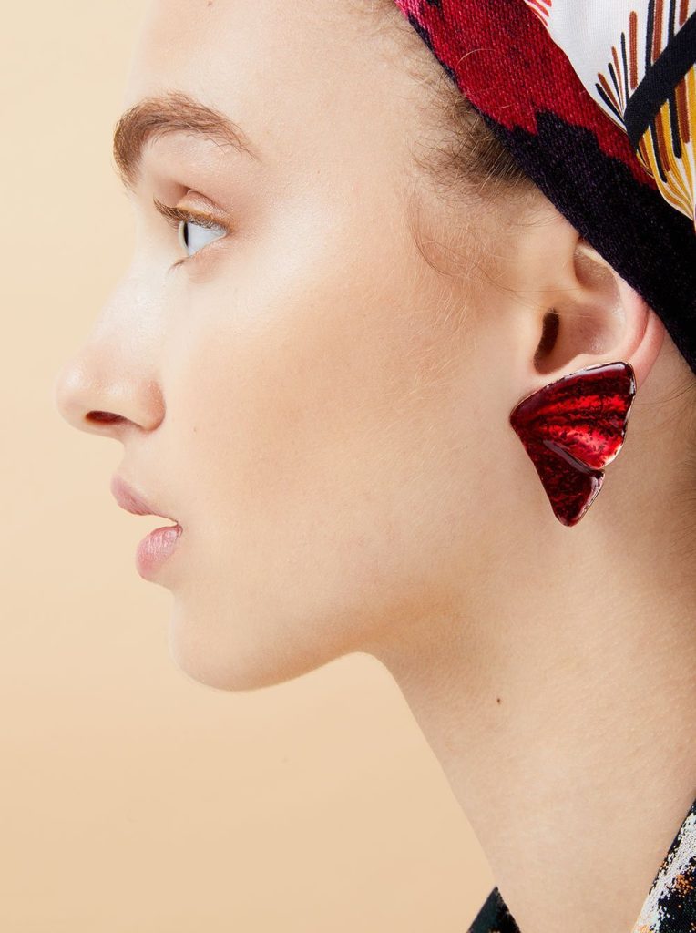 Ali Earrings in Cherry